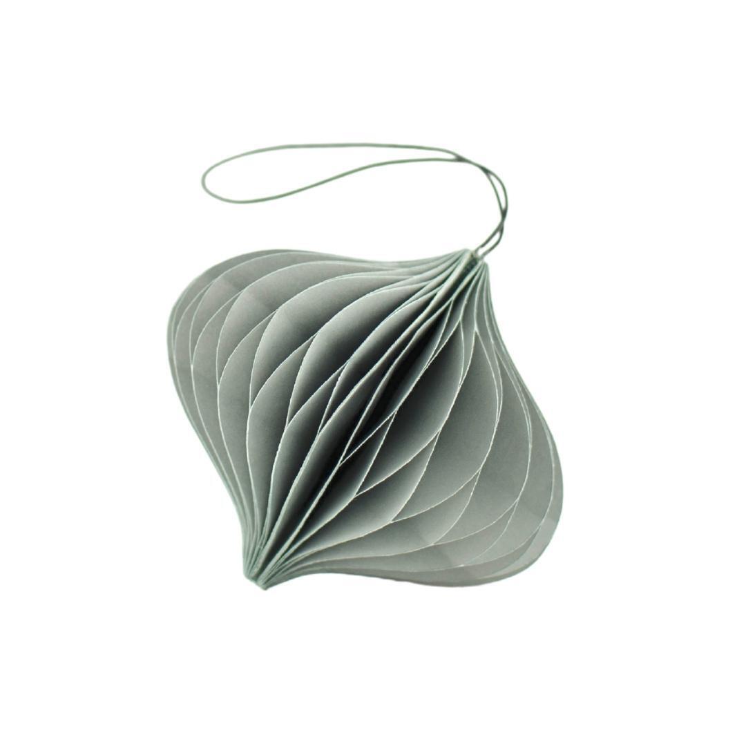 Dusty Blue Paper Ornament - Nordic Rooms