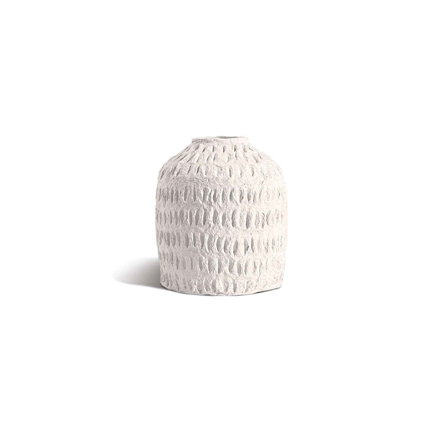 Cotton Stone Vase Small Jar- Dash 12cm - Matteurs